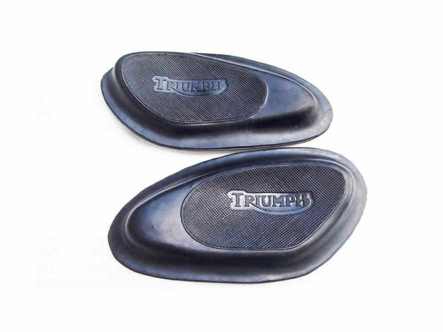 Triumph T20 T100 T110 T120 TR5 TR6 Gas Tank Knee Pad Rubber Grip Set ...