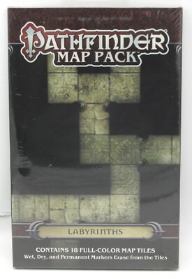 Pathfinder Map Pack PZO4063 Labyrinth (18 Full-Color Tiles) Dungeon ...