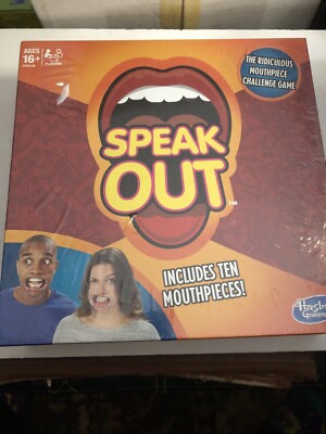 Speak Out Board Game-Family Ridiculous Mouthpiece Challenge-Hasbro ...