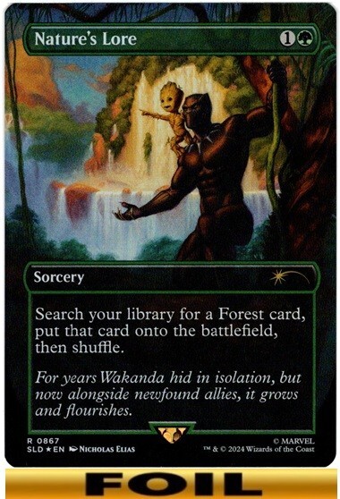 1x - Nature's Lore - Groot - FOIL BORDERLESS - Secret Lairs - NM MTG | eBay