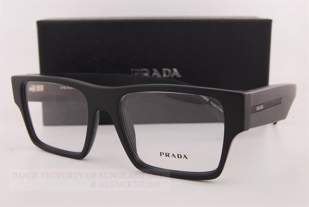 Brand New Prada Eyeglass Frames PR A08V 12P Black For Men Size 54mm | eBay