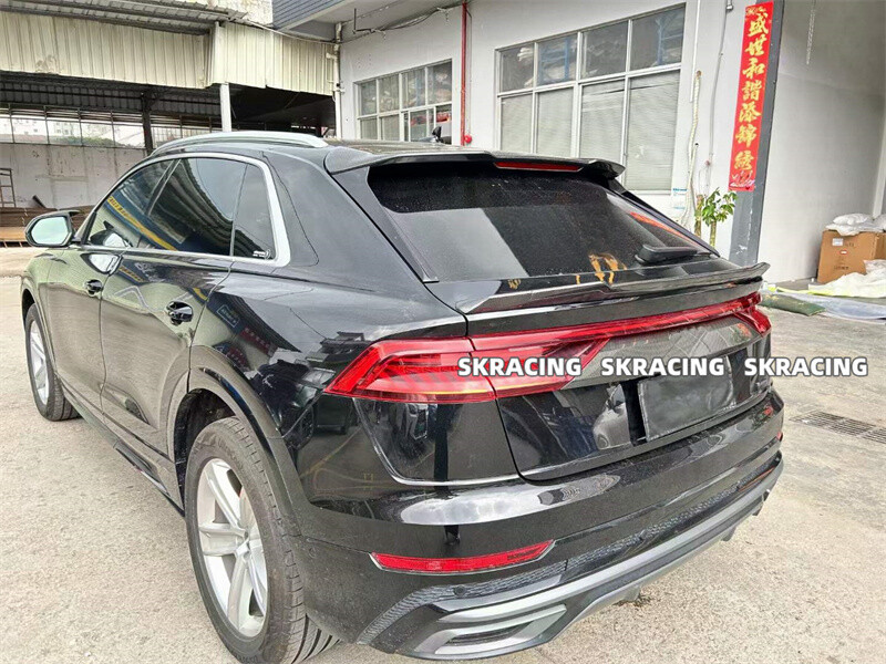 Real Carbon Fiber Rear Trunk Lid Spoiler Wing For Audi RSQ8 2020-2024 ...