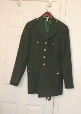 US Army Dress Green Coat Jacket Military Class A Uniform sz 38l | eBay