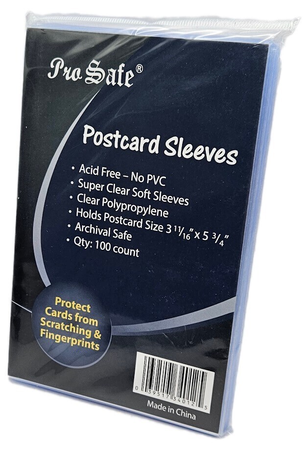 (300 Count) Pro-Safe Standard Size Postcard Sleeves - 2 Mil Poly ...