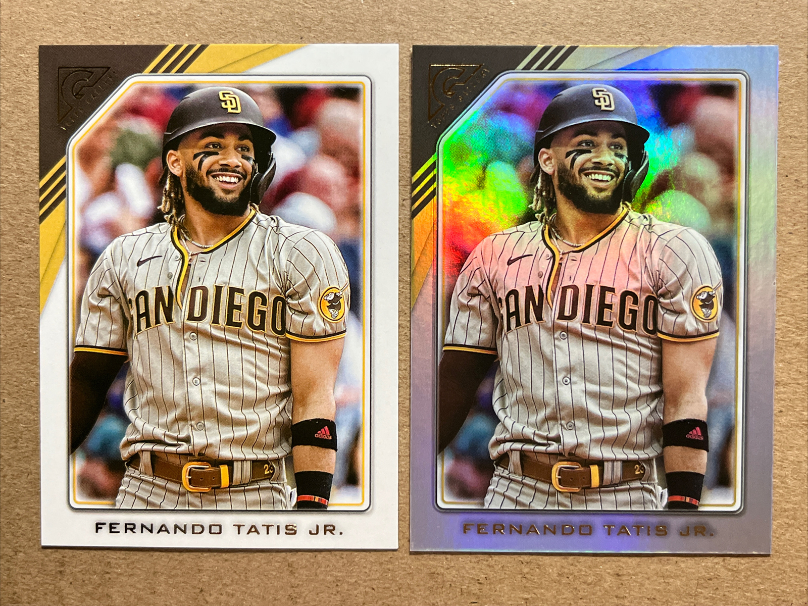 Fernando Tatis Jr.2022 Topps Gallery Base & Rainbow Foil Baseball Cards ...