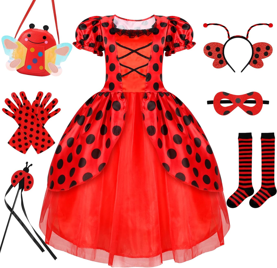 Ladybug Costume Lady Bug Costumes for Girls Halloween Costumes for Kids ...