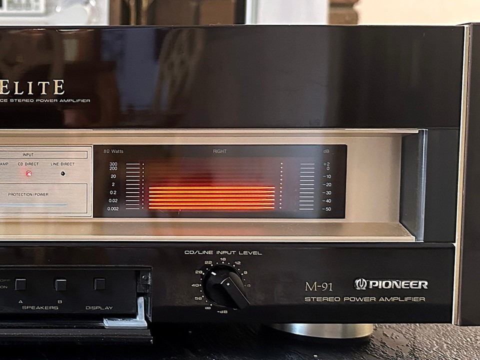 Pioneer Elite M91 Stereo Amplifier 200W/Ch Top HIFI Dual Mono + 30-Day ...