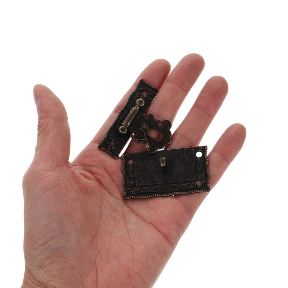 Metal Buckle Lock Fastener Hasp Wood Case Closure Box Clasp Latch ...