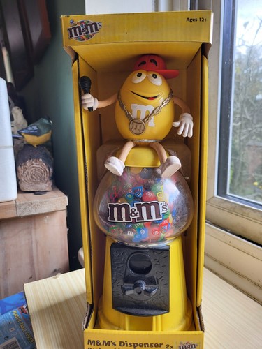 M&M’s Rapper Candy Sweet Dispenser Yellow Retro Large Coin Bank Mars ...