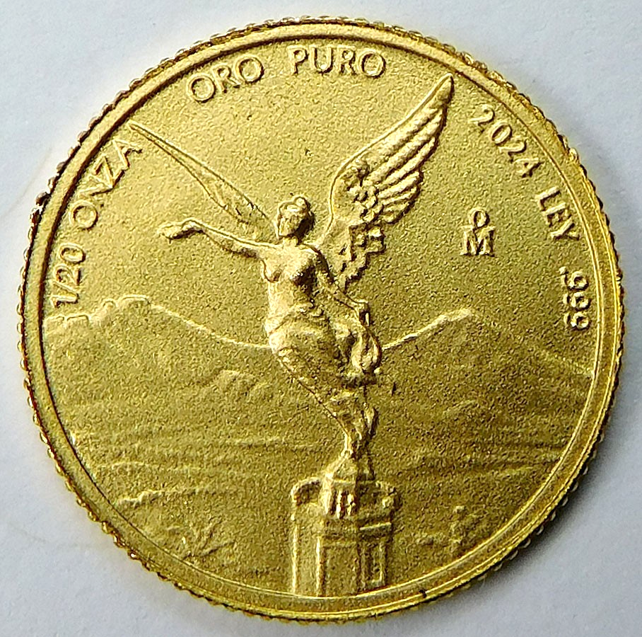 2024Mo Mexico 1/20 Onza Libertad 1/20 Oz .999 Fine Gold Coin | eBay