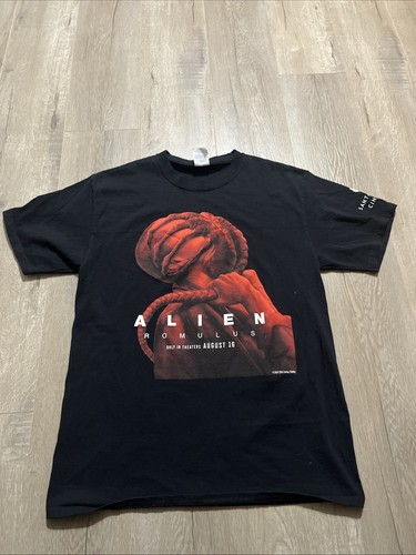 Aliens Romulus Movie Theater promo T-shirt men’s medium Black Horror ...