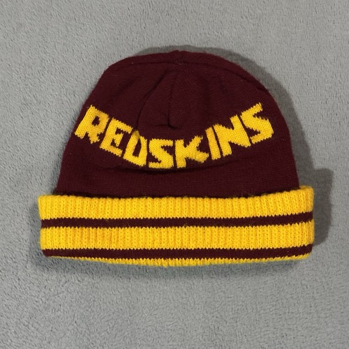 Washington Redskins Commanders Vtg NFL Cuffed Winter Beanie Sports Hat ...