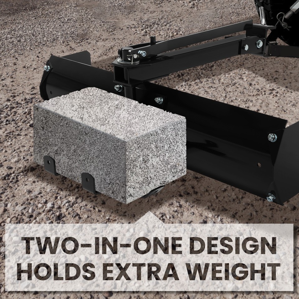 40" Steel Adjustable Tow Behind Box Scraper Blade For Lawn Garden ...