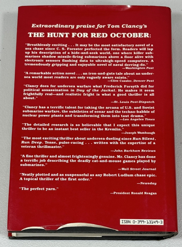 Red Storm Rising by Tom Clancy - Autographed / Signed - HC - ISBN ...