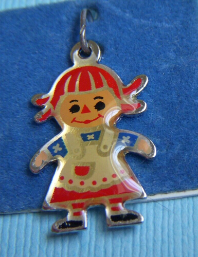 Vintage Raggedy Ann doll sterling charm | eBay