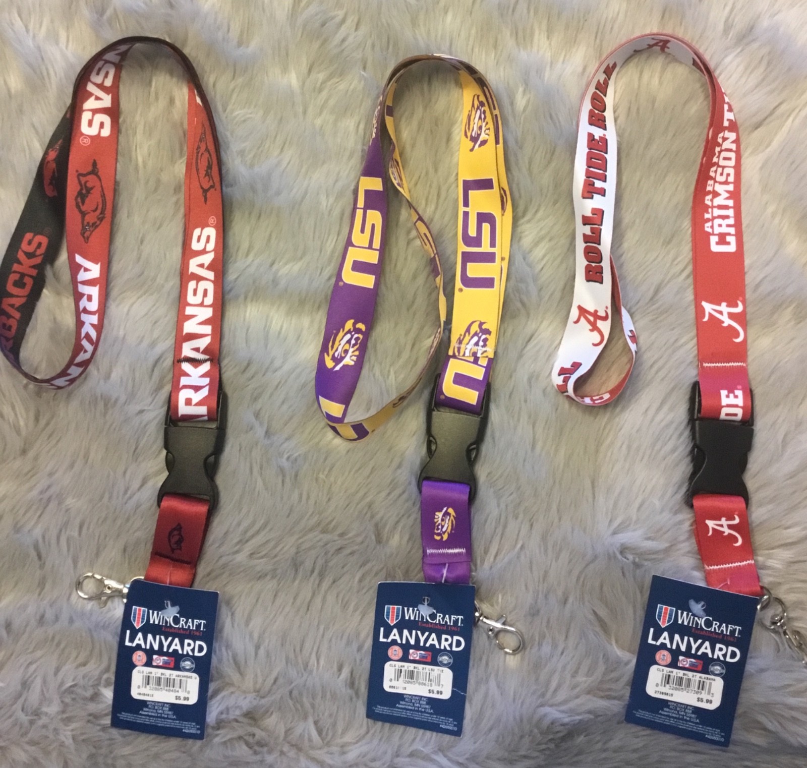 Team Lanyards Choice of Alabama Crimson Tide, LSU or Arkansas ...