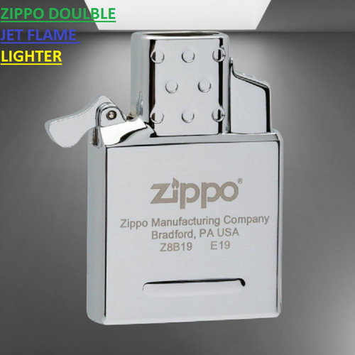 ZIPPO PETROL LIGHTER INSERT DOUBLE FLAME DESIGN WINDPROOF JET FLAME ...