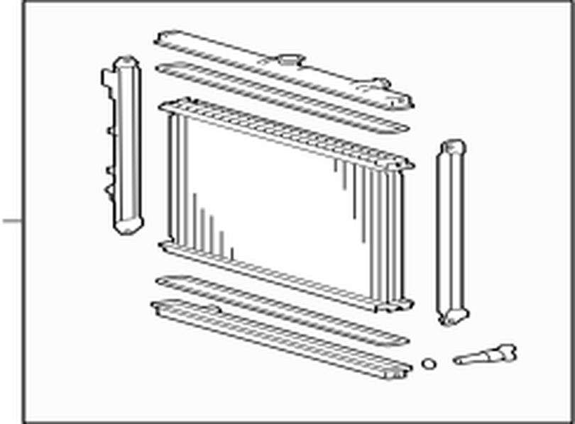 16400-0S010 Toyota Radiator assy 164000S010, New Genuine OEM Part | eBay