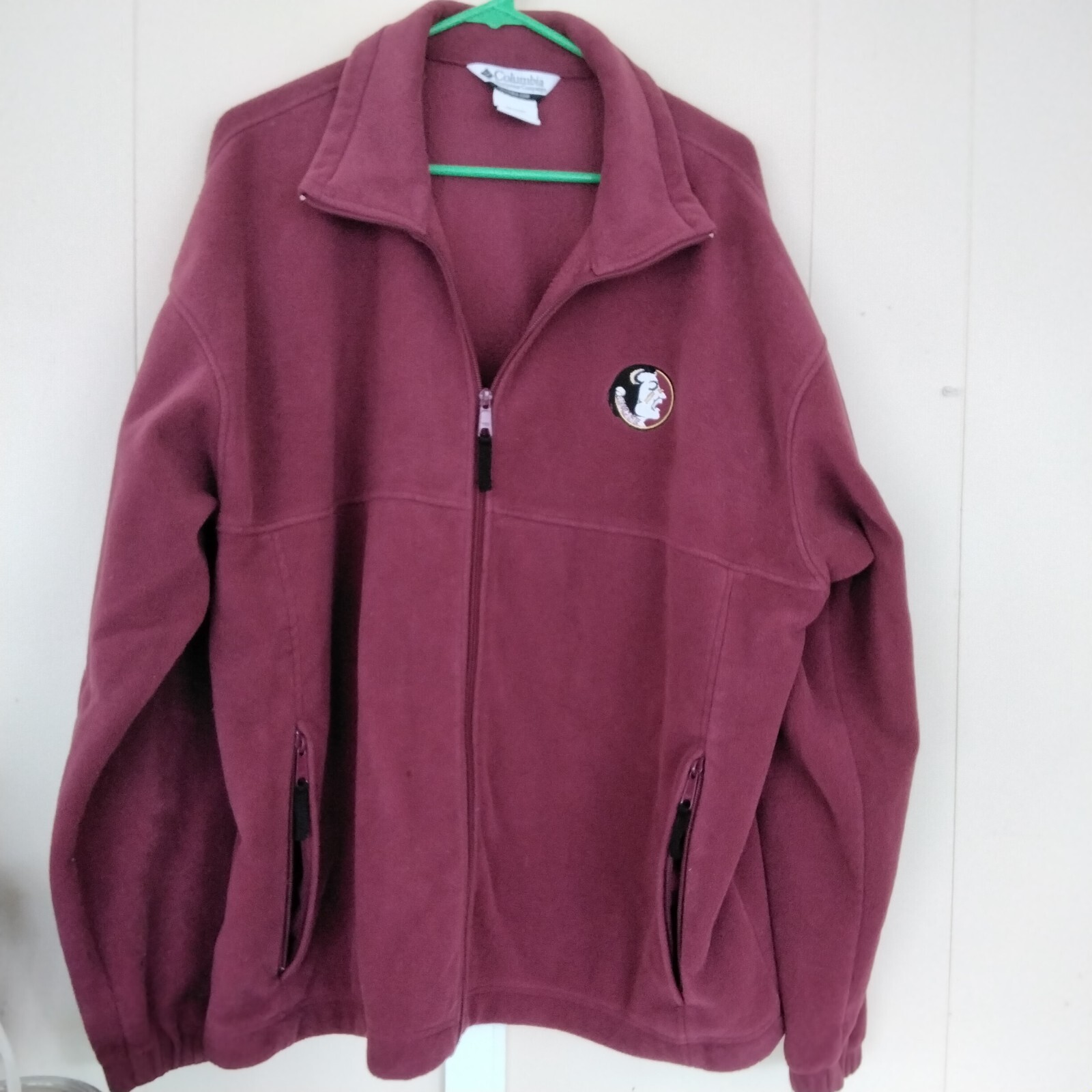 Columbia Sportswear Men's Maroon Fleece Jacket Size XXL Front Pockets ...