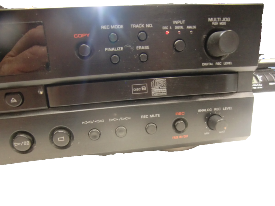 YAMAHA CD Recorder CDR-D651 Double Deck-Black- No Remote -Works & Looks ...