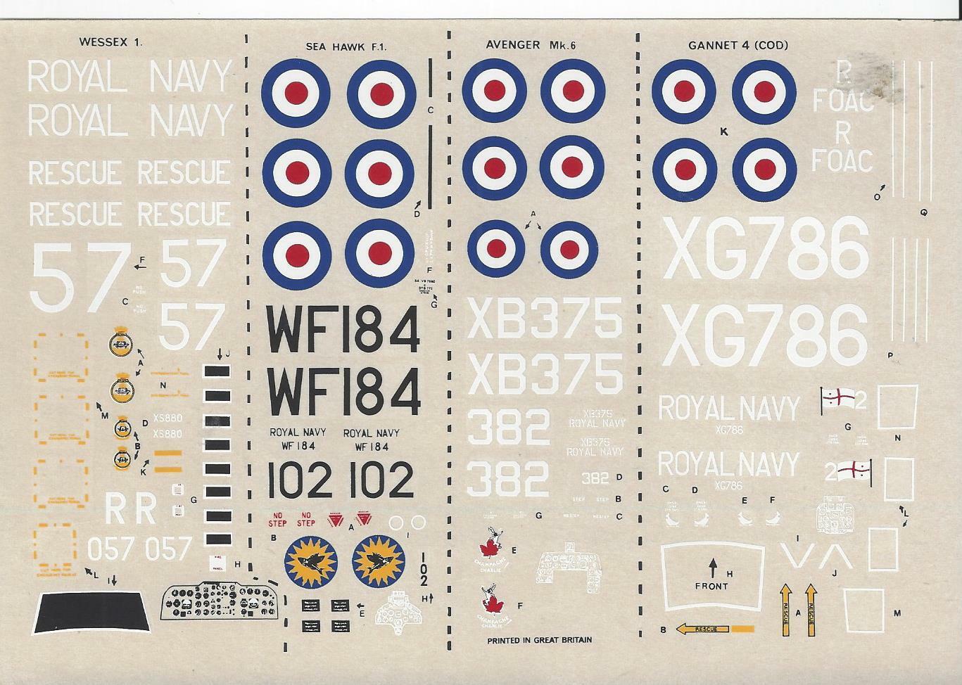 MODELDECAL NO 18 ROYAL NAVY POST WAR DECALS 1/72 | eBay