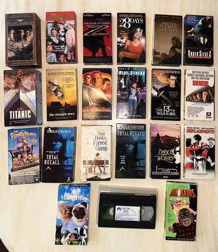 VHS classics Movie Lot. 21 Movies 23 Tapes Total Counting The Doubles ...