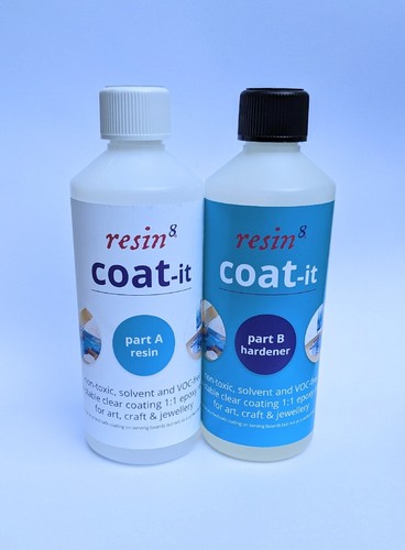 1L Epoxy Resin Resin8 Coat-It / MasterCast 1 to 1 Clear Resin ...