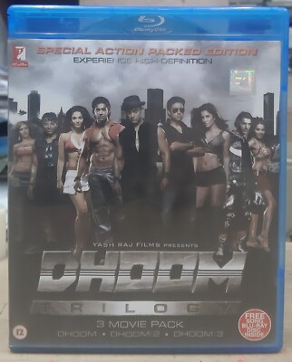 Dhoom Trilogy 3 Bollywood Hindi Movies Bluray Boxset, Hrithik Roshan ...