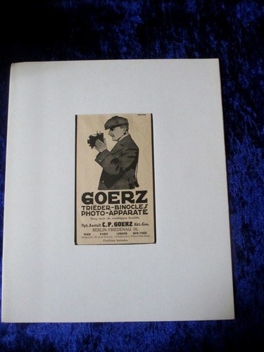 Lithographie Reklame GOERZ PHOTO um 1910 | eBay.de