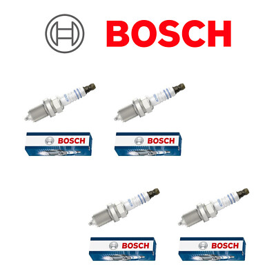 SET of 4 BOSCH FR6KPP332S Double Platinum Spark Plugs OEM For Audi A4 Q ...