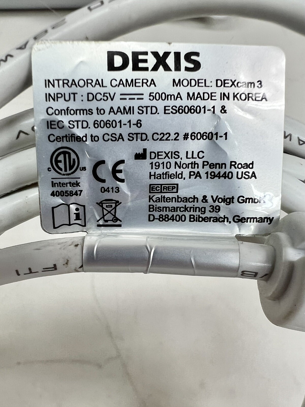 Dexis DEXCAM3 Dental Intraoral Camera Intra Oral Imaging for sale ...