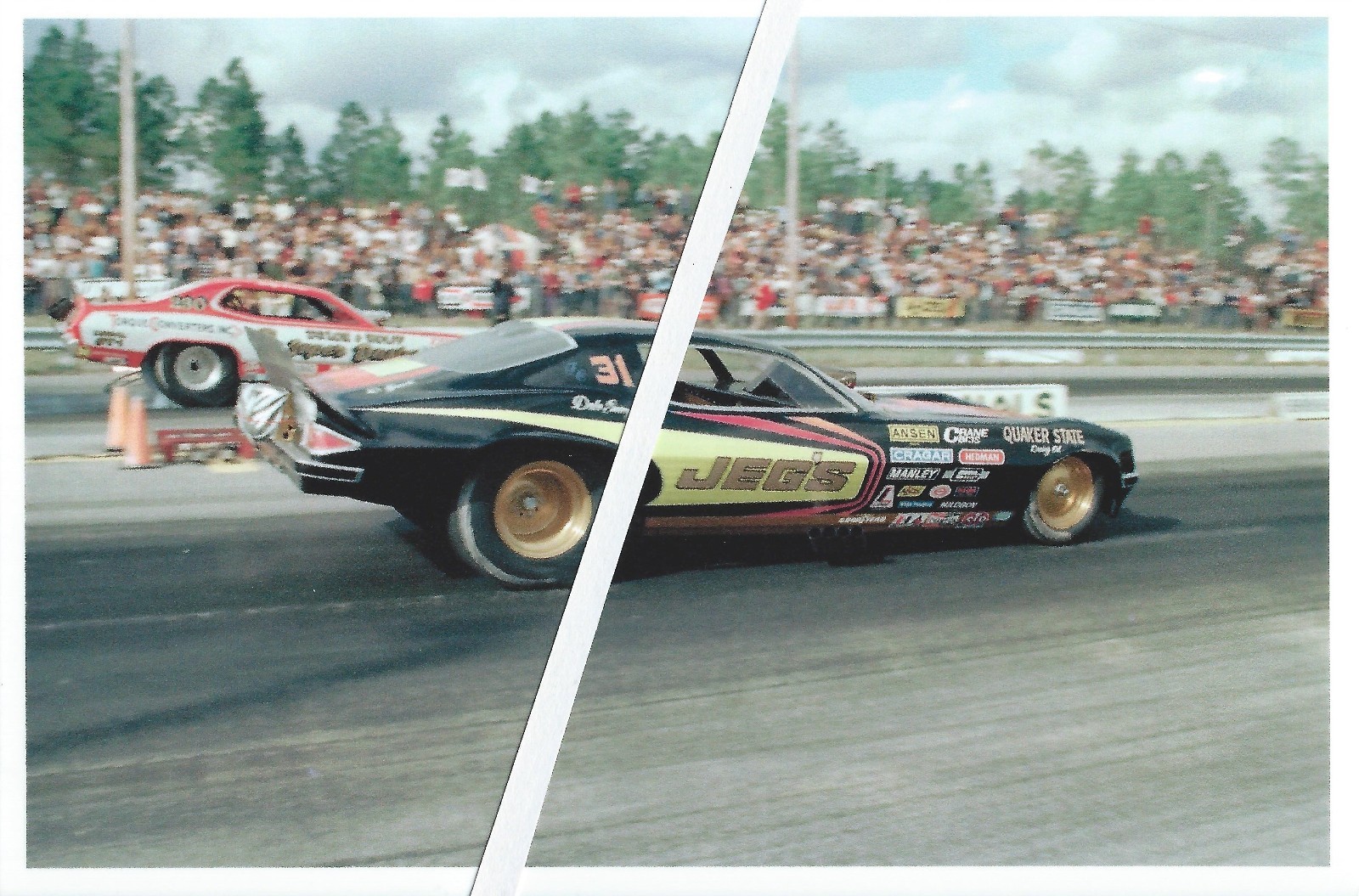 1970s Drag Racing-JEG'S 74 Camaro Funny Car vs "Super Duster"-1974 ...