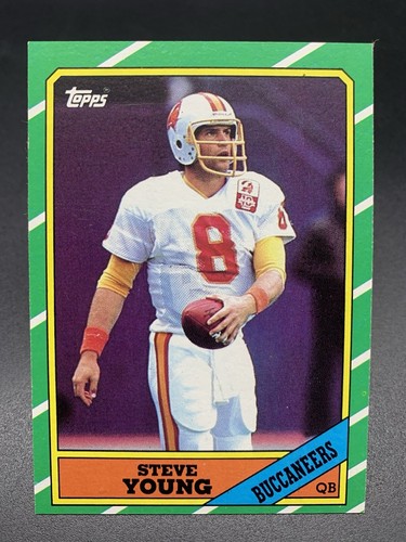 1986 Topps Football Steve Young #374 RC Rookie Card San Francisco 49ers ...