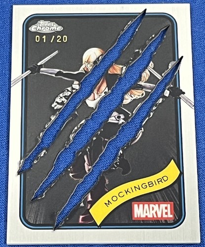 2025 Topps Chrome Marvel Mockingbird Clawed Steel 1/20 Alpha US Seller ...