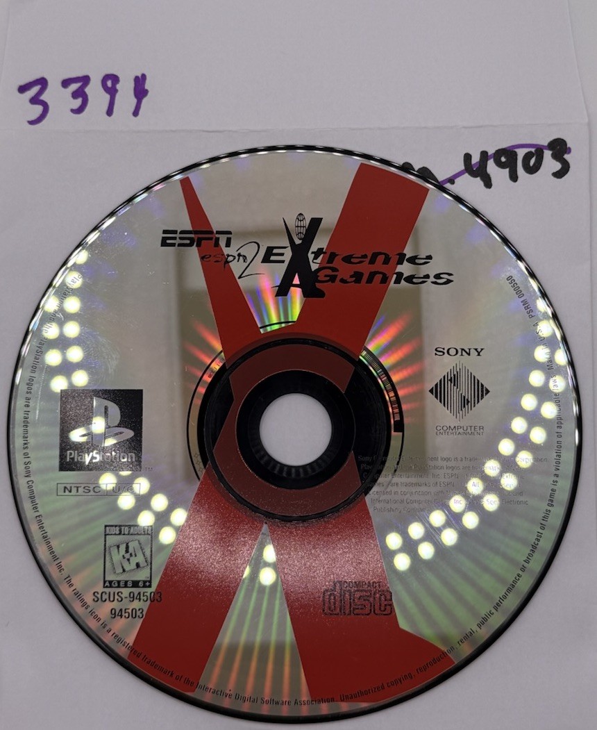 ESPN Extreme Games Sony PS1 Playstation 1 Disc Only No Tracking #3394 ...
