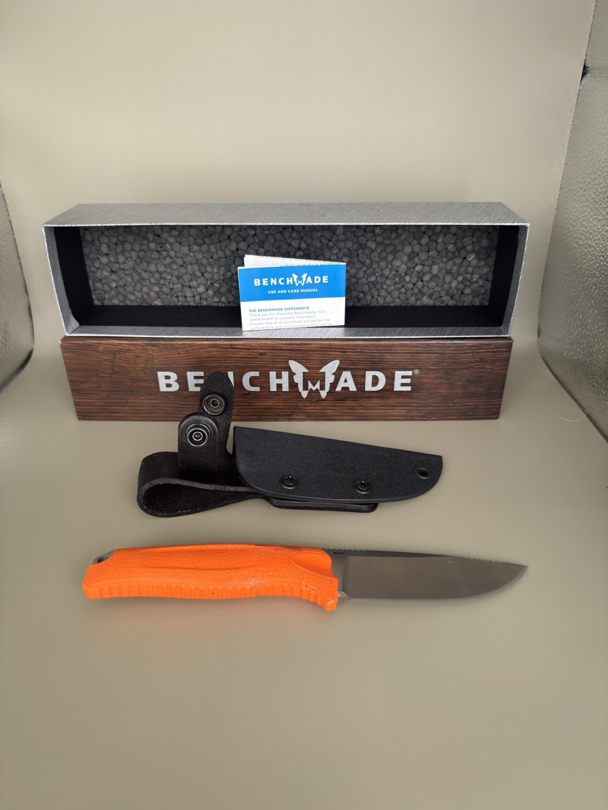 Benchmade Steep Country Hunter 15008-ORG CMP-S30V Fixed Blade Hunting ...