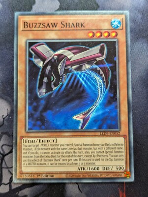 Buzzsaw Shark LED9-EN052 1st Edition YuGiOh TCG Card | eBay