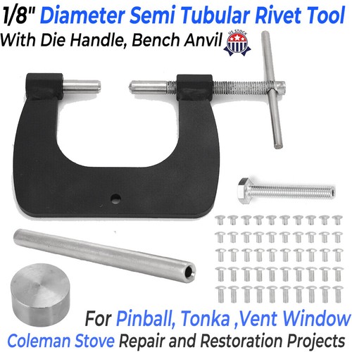 1/8" Diameter Semi Tubular Rivet Tool For Vent Window Coleman Stove ...