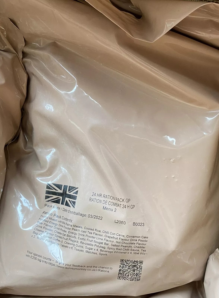 x10 British Military Issue MRE 24 Hour Operational Ration Pack | eBay UK