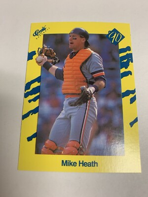 1990 Classic Baseball Mike Heath Detroit Tigers | eBay