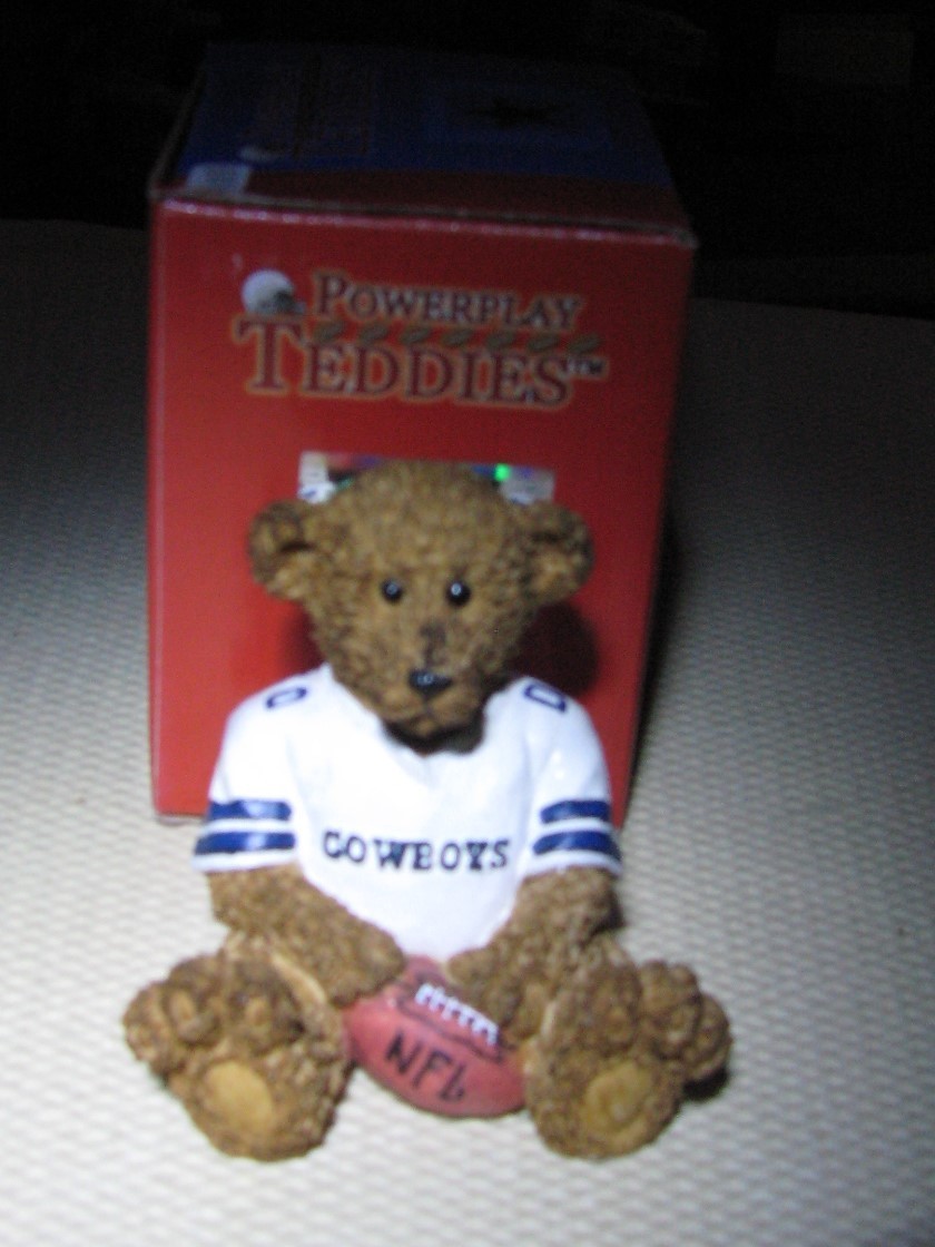 Dallas Cowboys Teddy Bear NFL Football Jersey Collectible Elby Figurine ...