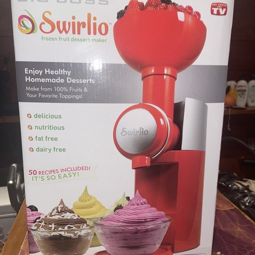 Big Boss Swirlio Delicious Frozen Fruit Dessert Maker 50 Recipes ...