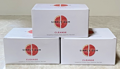 3 Boxes Simply Gum Cleanse Grapefruit Prickly Pear 36 Packs 540 Pieces ...