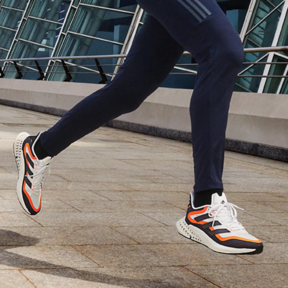 Adidas 4DFWD Pulse 2 Running Shoes White / Black / Orange Sz 11 GX9285 ...