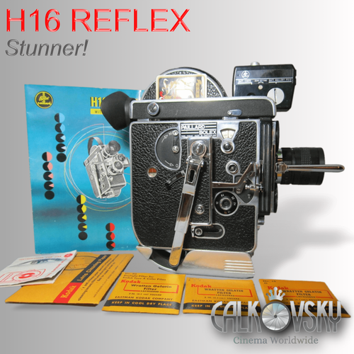 🔥BOLEX REX REFLEX 16MM MOVIE CAMERA, FAST 1.3/12.5MM C-MOUNT LENS ...