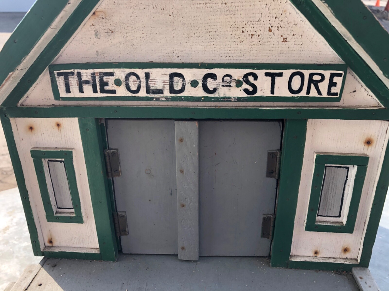 vintage c1940 folk art country store model building 23.5” x 19” x 19 ...