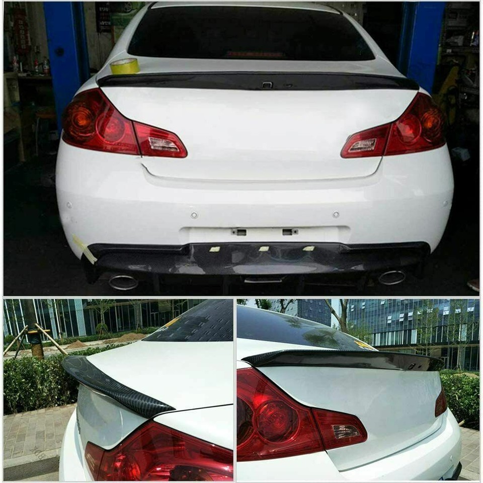Carbon Fiber Rear Trunk Spoiler For Infiniti G35 G37 4-Door Sedan 07-15 ...