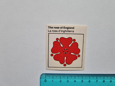 Adhesive the Rose Of England Sticker Autocollant Vintage 80s Original ...