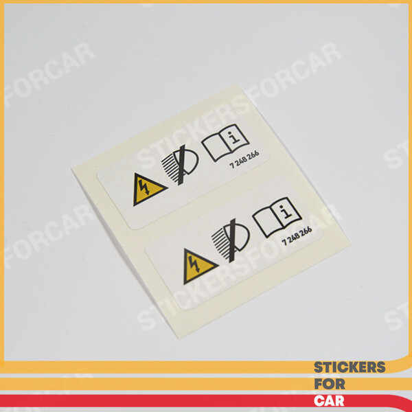 BMW 71237248266 Genuine OEM Factory Original Info Label for sale online ...