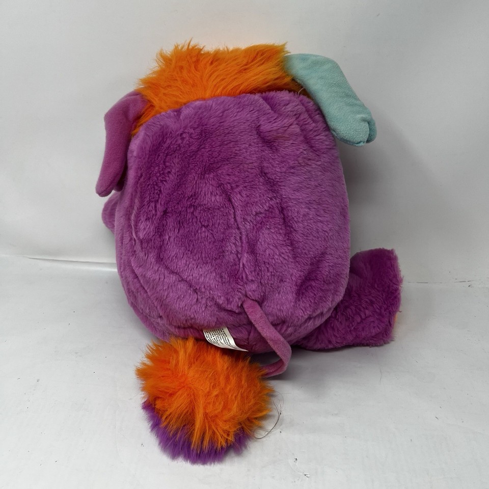 Pancake Popple Popples Plush Purple/Magenta Orange Green 15" *See ...